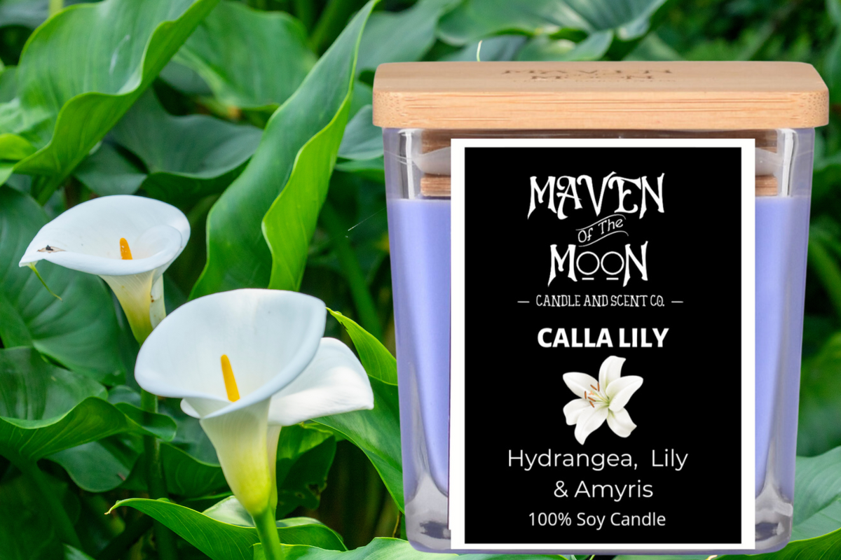 Calla Lily - 100% Soy Candle | Phthalate free | Handmade Floral Scent ...